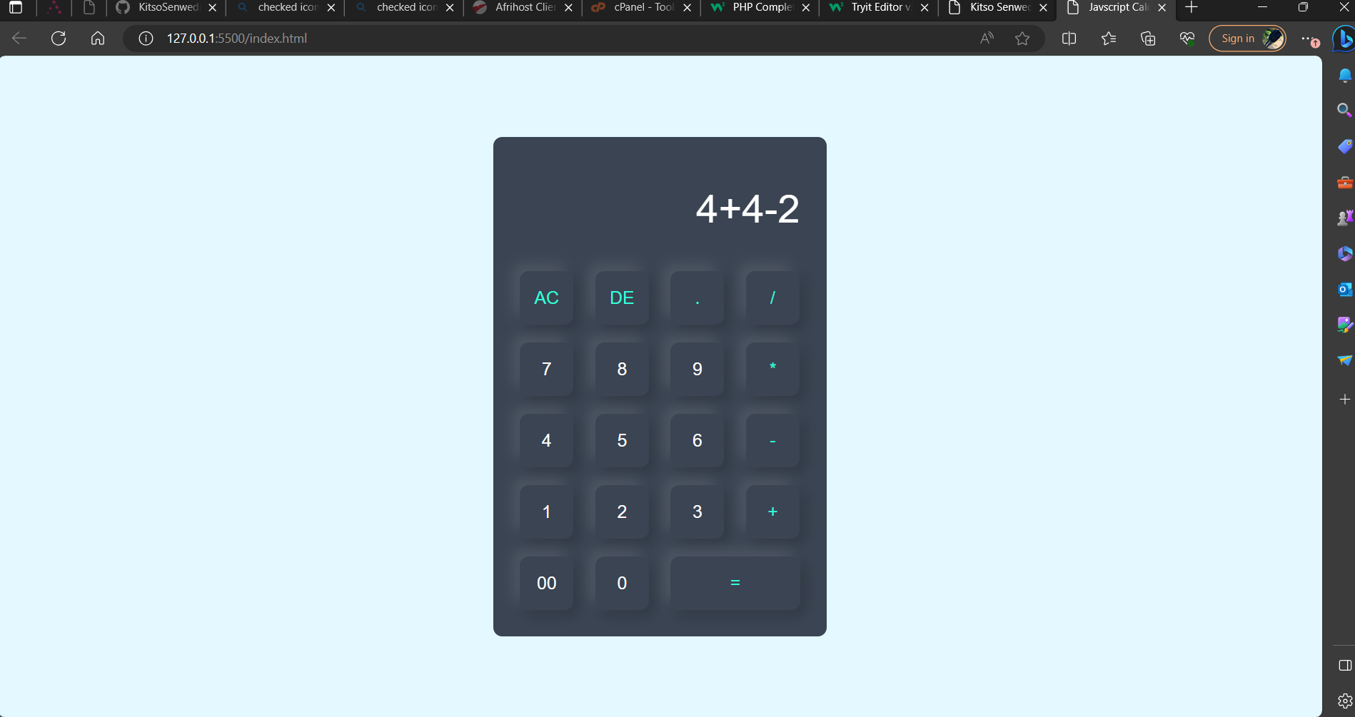 Kitso Senwedi Web developer